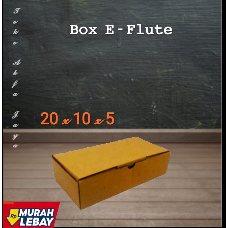 Jual (Box murah) Box 20 x 10 x 5 E Flute coklat .cocok untuk packing ...
