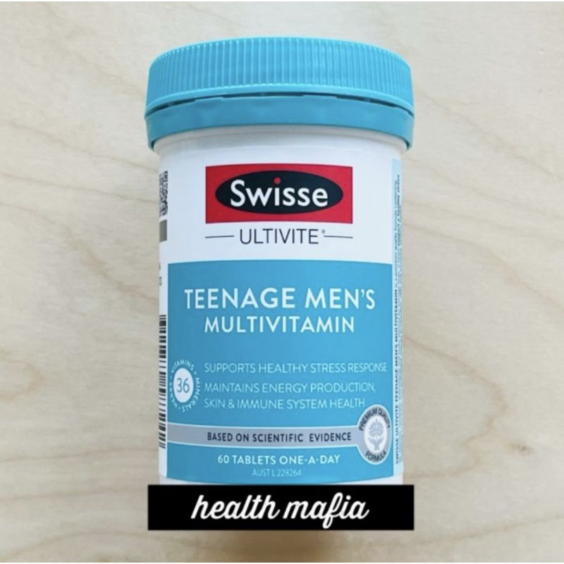 Jual Swisse Teenage Ultivite Men's Multivitamin 60 Tablets | Shopee Indonesia