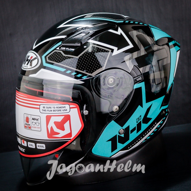 Jual NHK HELM S1 GP PRO REVENGE SPEED | BLACK TOSCA | GPPRO DOUBLE ...