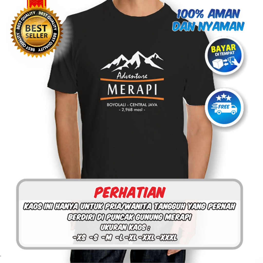 Jual KAOS ADVENTURE PRIA - PENDAKI - OUTDOOR - BAJU DISTRO - GUNUNG ...