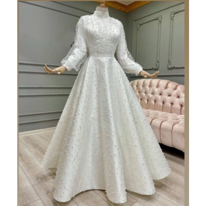 Jual GAUN PESTA MEWAH CANTIK ELEGAN / GAUN KONDANGAN / GAUN WEDDING ...