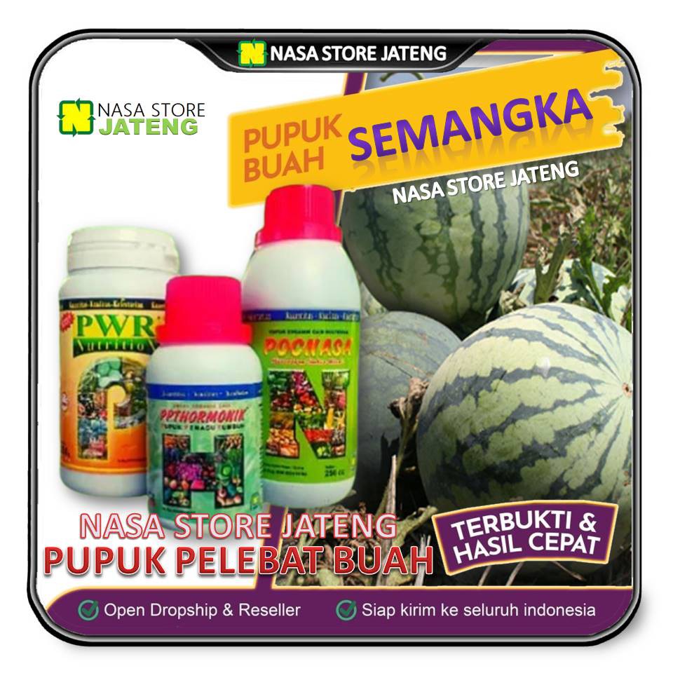 Jual Paket Pupuk Penyubur dan pelebat buah Semangka Timun Melon /Perkebunan Organik NASA ...