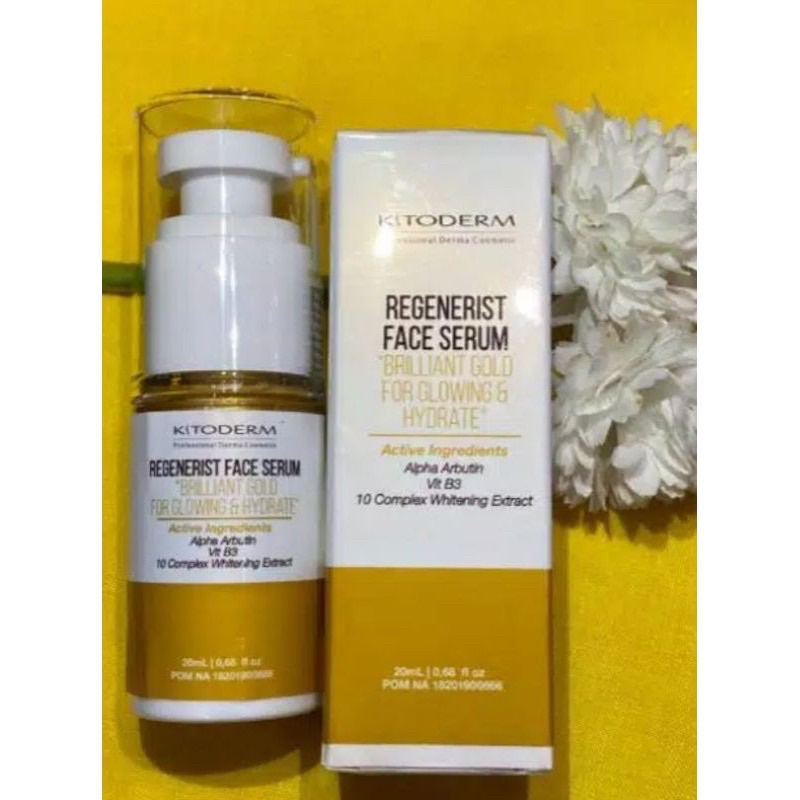 Jual Kitoderm Regenerist Face Serum brilliant gold for glowing ...