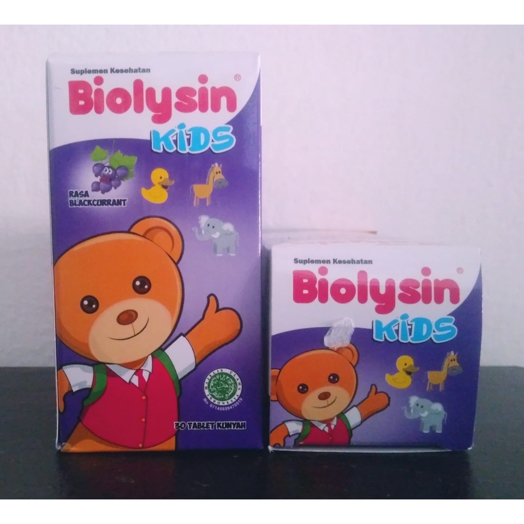 Jual Biolysin Kids Tablet Hisap Blackcurrant 30 tablet | Shopee Indonesia