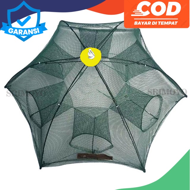 Jual Bubu Jaring Pancing Ikan Hexagonal 6 Hole Fishing Net Trap Cage ...