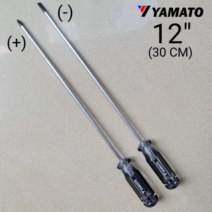 Jual OBENG PANJANG 12inch YAMATO - MINUS(-) | Shopee Indonesia