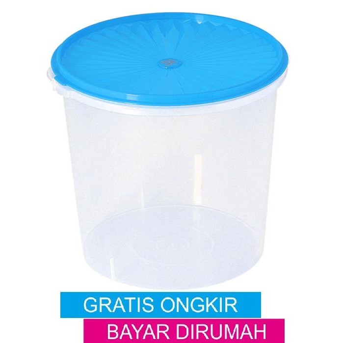Jual Toples Kerupuk / Sealware / Toples Plastik Bulat Krupuk 16 Liter (same day only) | Shopee ...