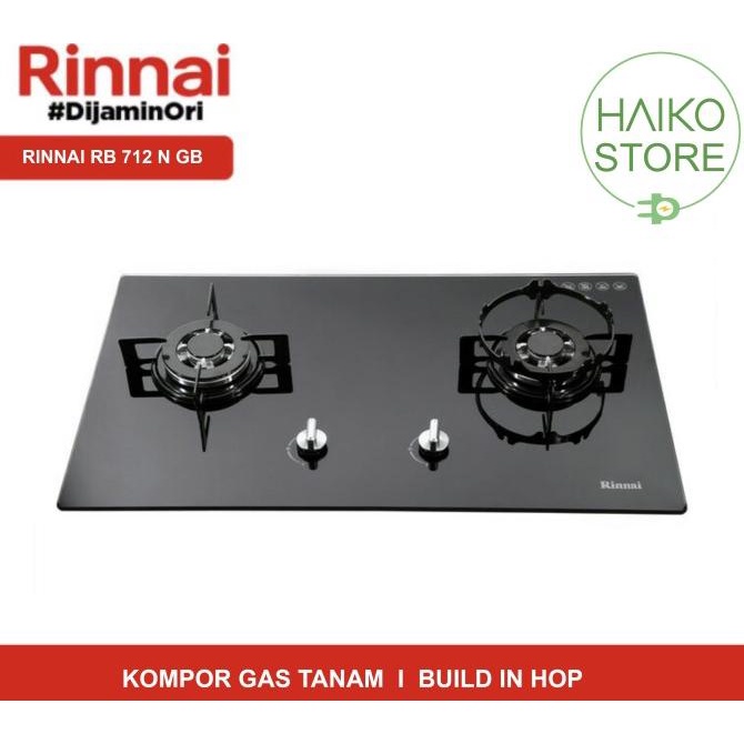 Jual Built-In Gas Hob Kompor Tanam Rinnai 2 Tungku Rb 712 Ngb | Shopee Indonesia