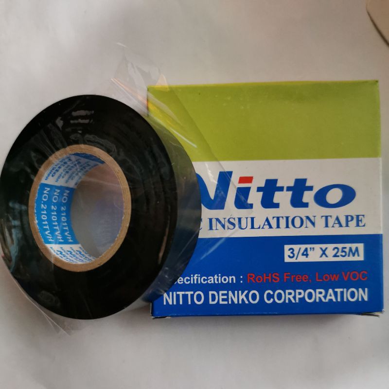 Jual isolasi hitam nitto dan biasa, isolasi kabel listrik | Shopee ...