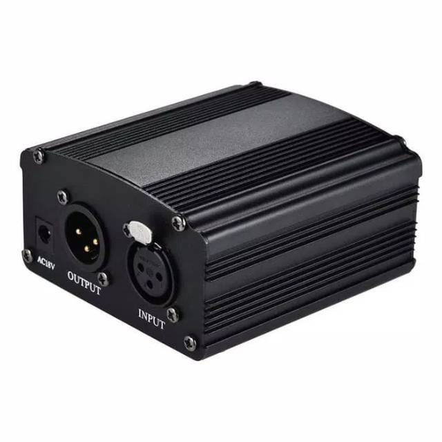 Jual Phantom Power Microphone 1 Channel 48V Supply for Condenser ...
