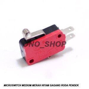 Jual Microswitch Medium Merah Hitam Gagang Roda Pendek | Shopee Indonesia