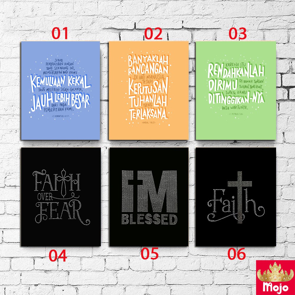 Jual Hiasandinding/Rohani/Kristen/Katolik/BibleVerse/Dekorasi/Pajangan ...
