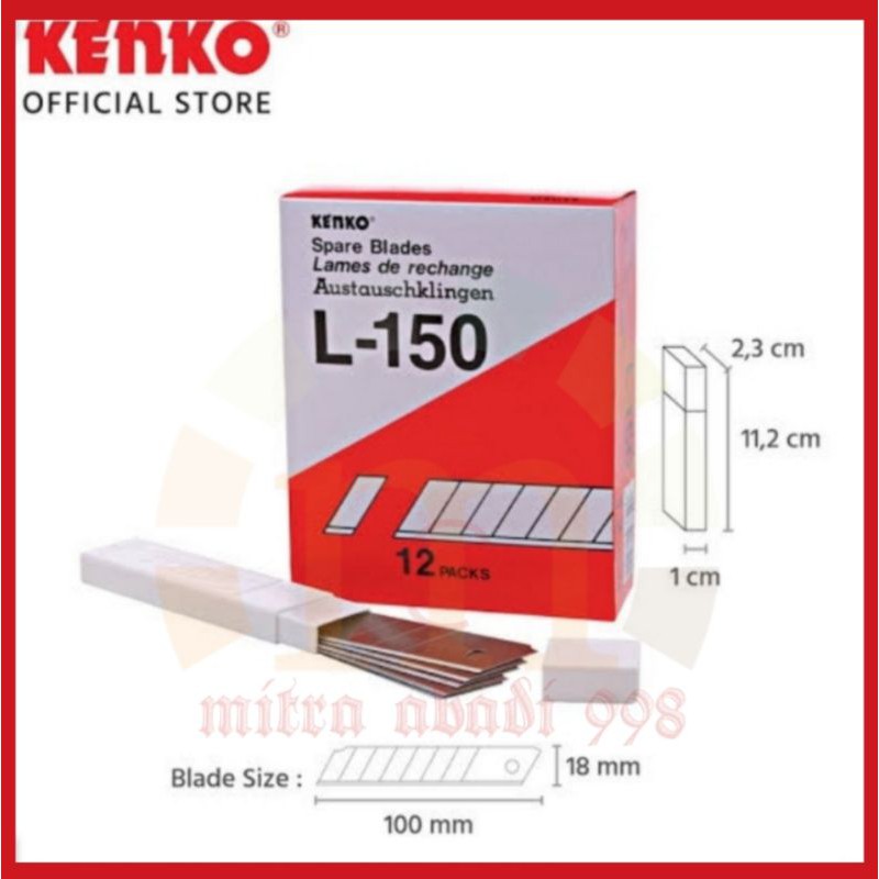 Jual Isi Cutter Kenko L150 Besar - Isi cutter Bagus & Murah | Shopee ...