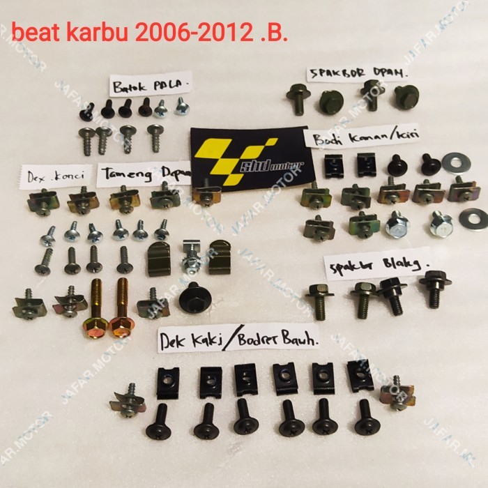 Jual baut full body beat karbu/baut lengkap bodi beat karbu | Shopee ...