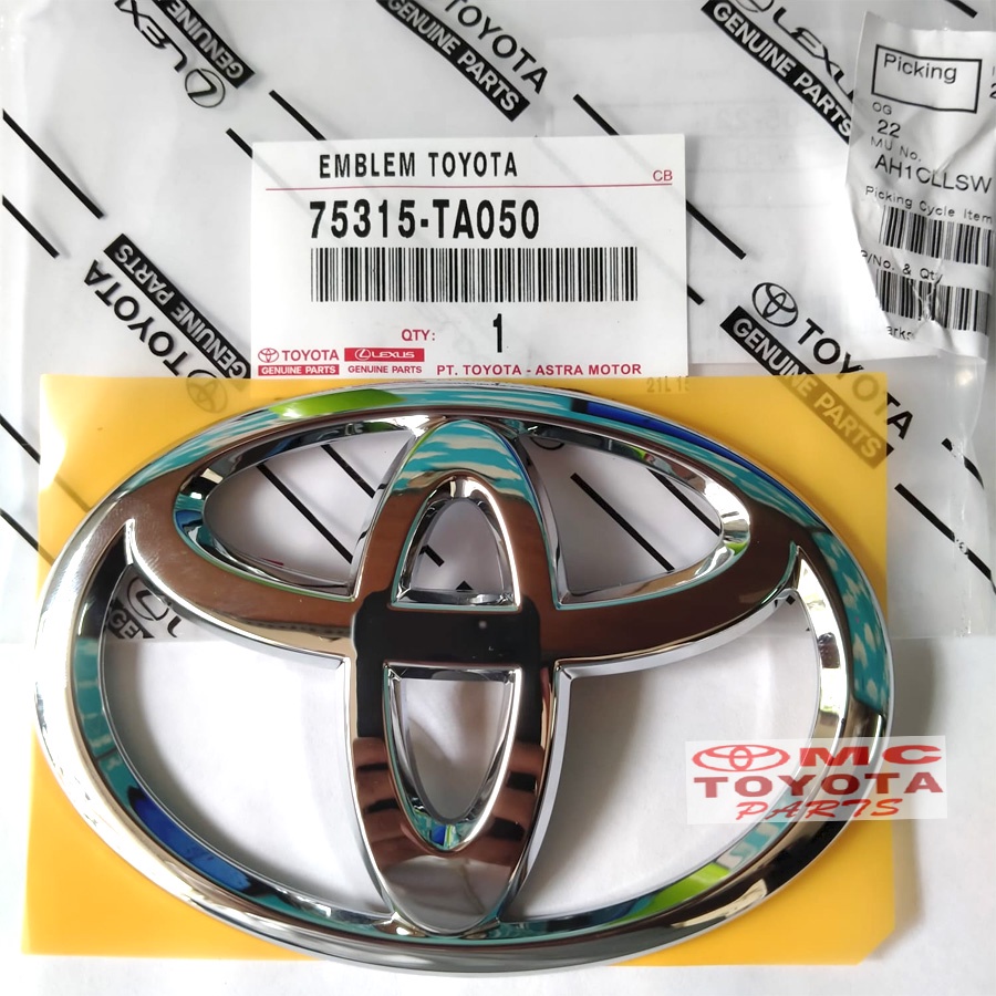 Jual Emblem Logo Toyota buat Cap/Tutup Kunci Ban Serap Rush | 75315 ...