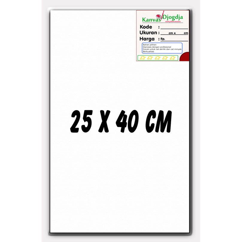 Jual Kanvas span standar ukuran 25 cm x 40 cm | Shopee Indonesia