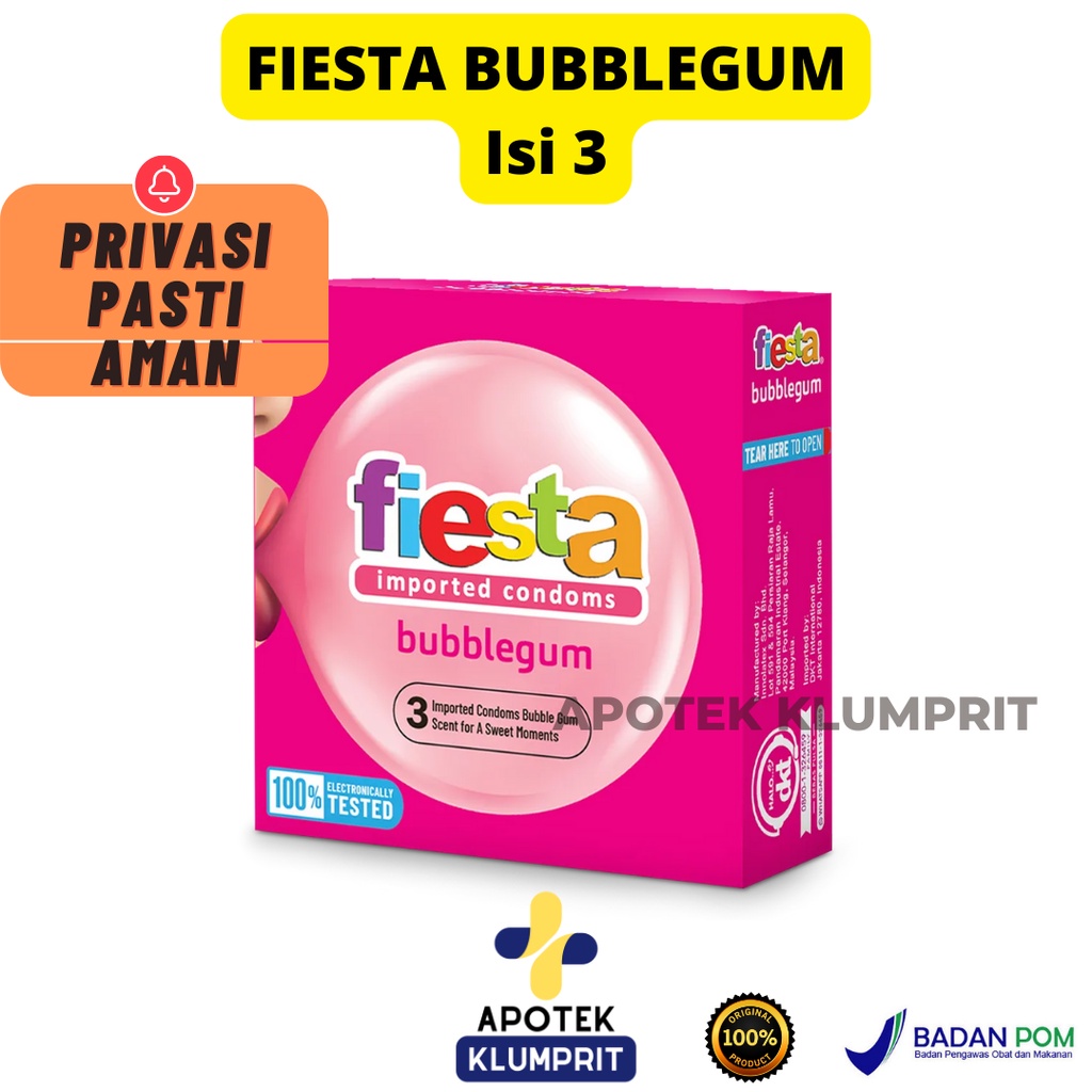 Jual FIESTA BUBBLEGUM / BUBBLE GUM / PERMEN KARET / ISI 3 / 3'S ...