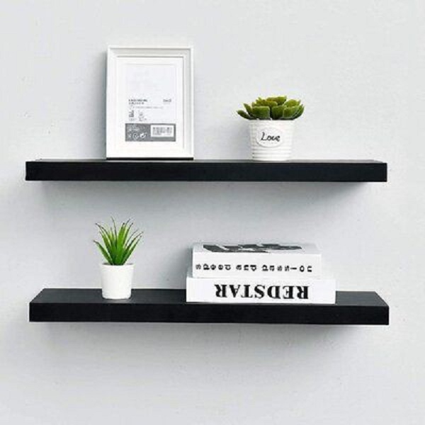 Jual rak hiasan dinding serbaguna 1 set isi 2 pcs ukuran 40 cm tempel ...