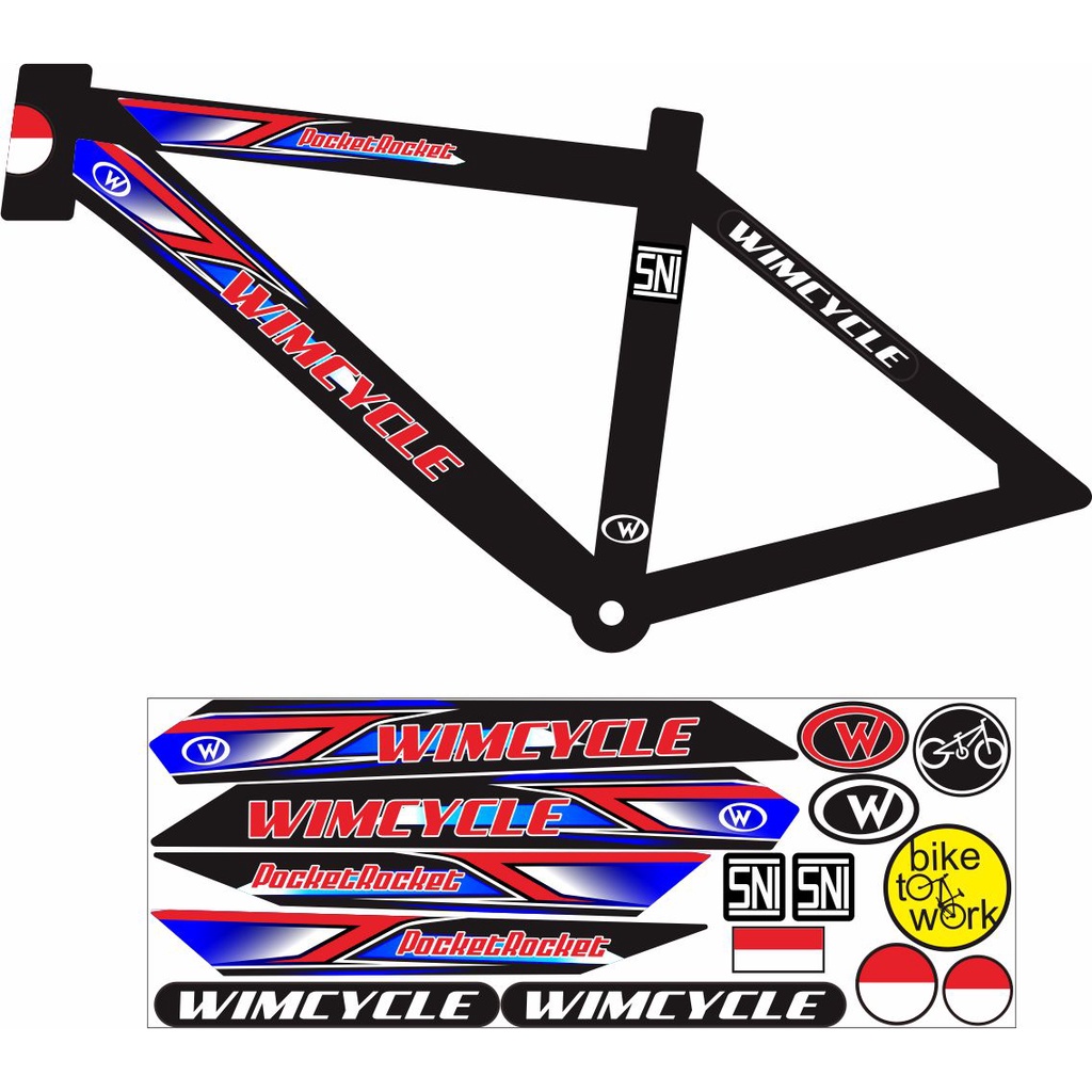 Jual MOTIF STIKER STRIPING VARIASI BUAT ALSEPEDA WIM-CYCLE MOTIF ...