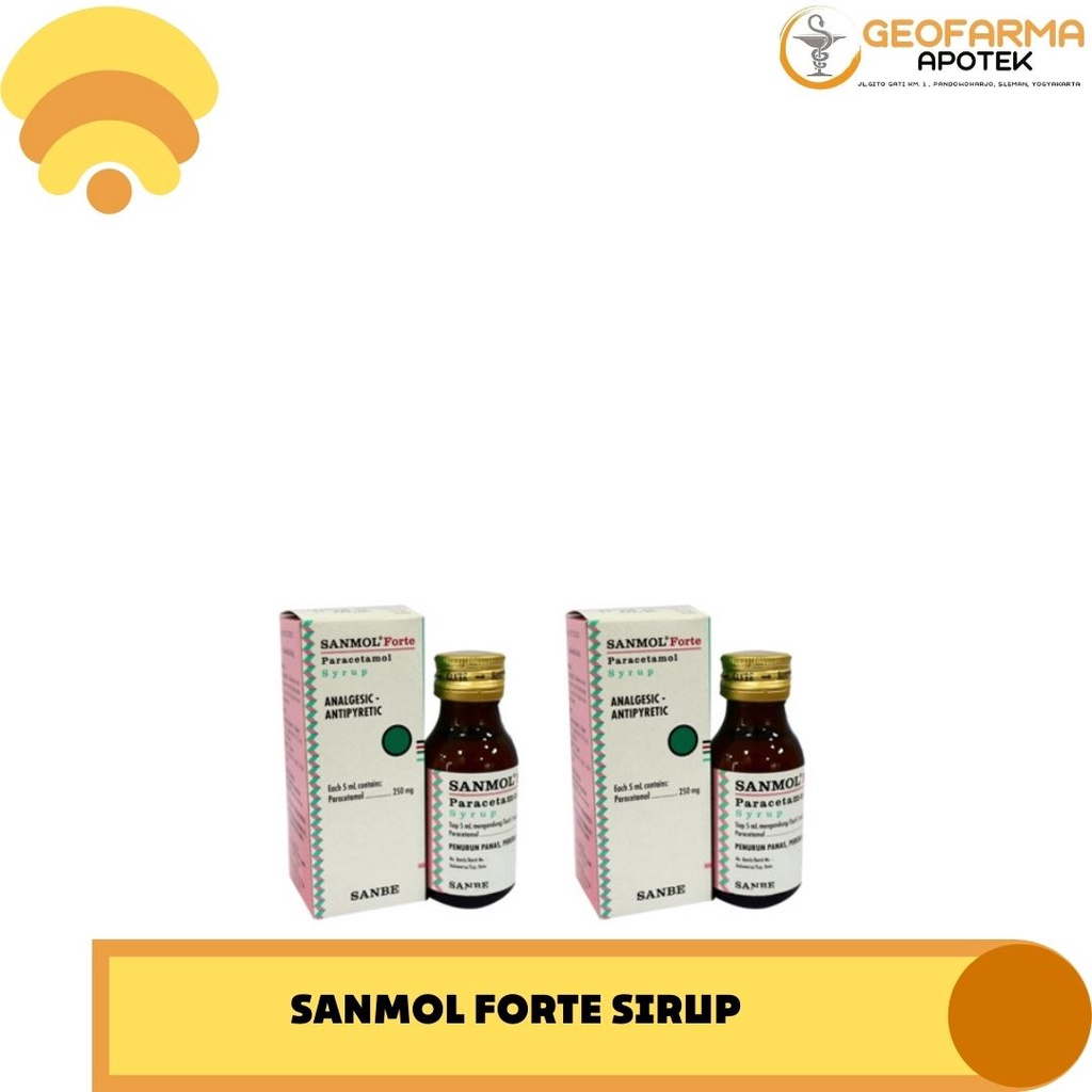 Jual SANMOL FORTE SYRUP PARACETAMOL OBAT PENURUN PANAS / DEMAM | Shopee ...