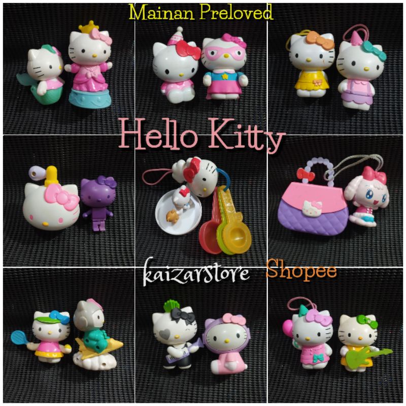 Jual Mainan Hello Kitty Sanrio McDonald Happy Meal Action Figure Karet ...