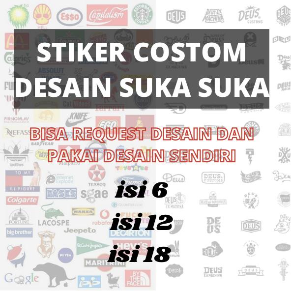 Jual STIKER COSTOM DESAIN SUKA SUKA | Shopee Indonesia