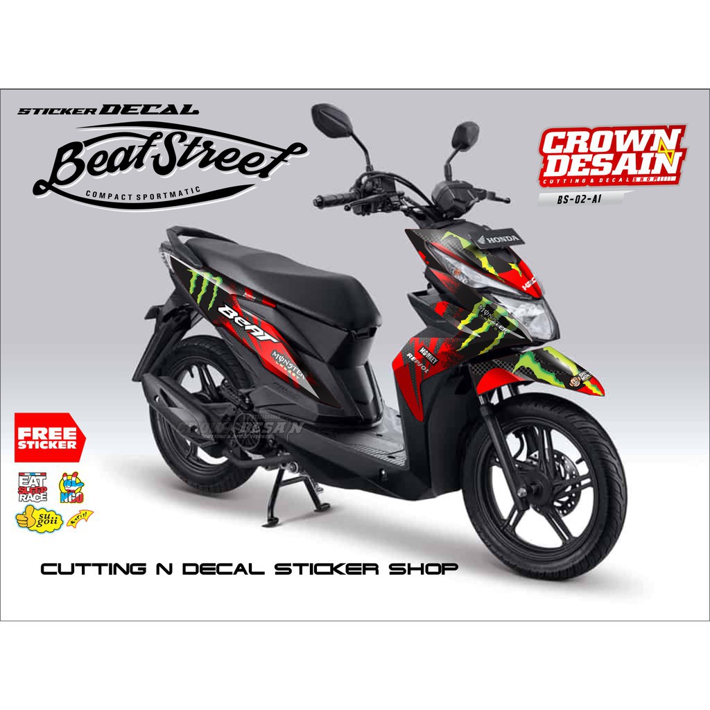Jual PROMO DESAIN Decal Sticker Beat Street Fullbody Stiker Decal Honda ...