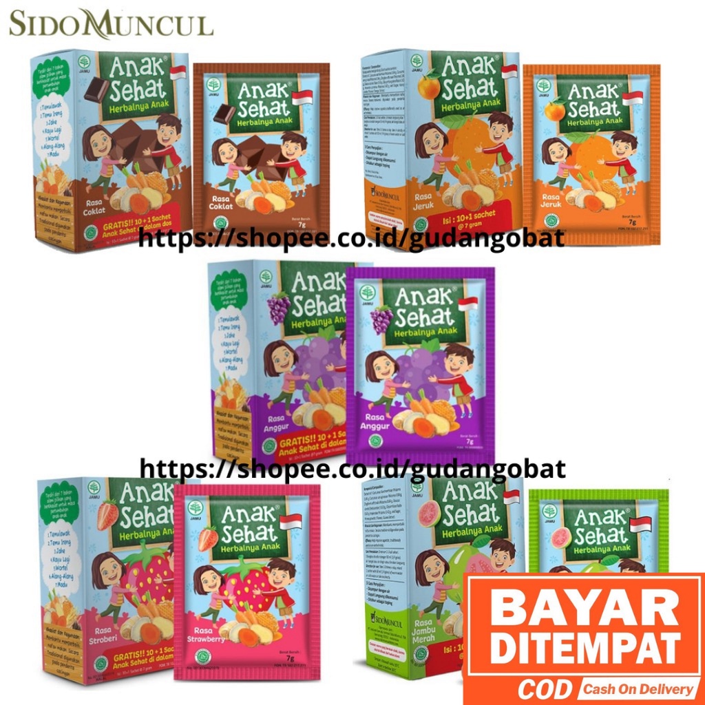 Jual Sidomuncul Anak Sehat Anggur, Coklat, Jambu Merah, Jeruk ...