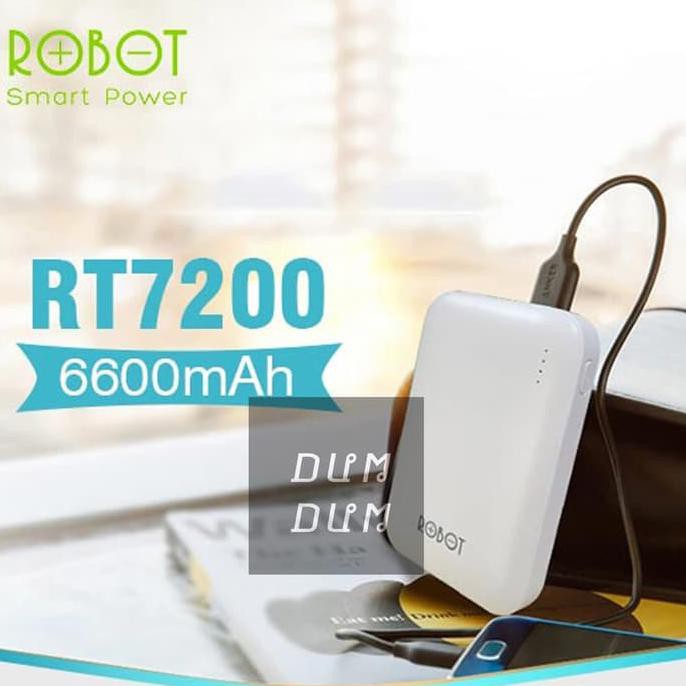 Jual VIVAN POWERBANK ROBOT RT7200 6000MAH DUAL OUTPUT LED LIGHT ...