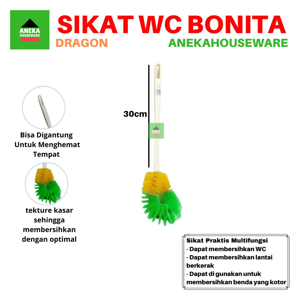 Jual Sikat WC Bonita Pembersih Toilet SK 351 Dragon | Shopee Indonesia