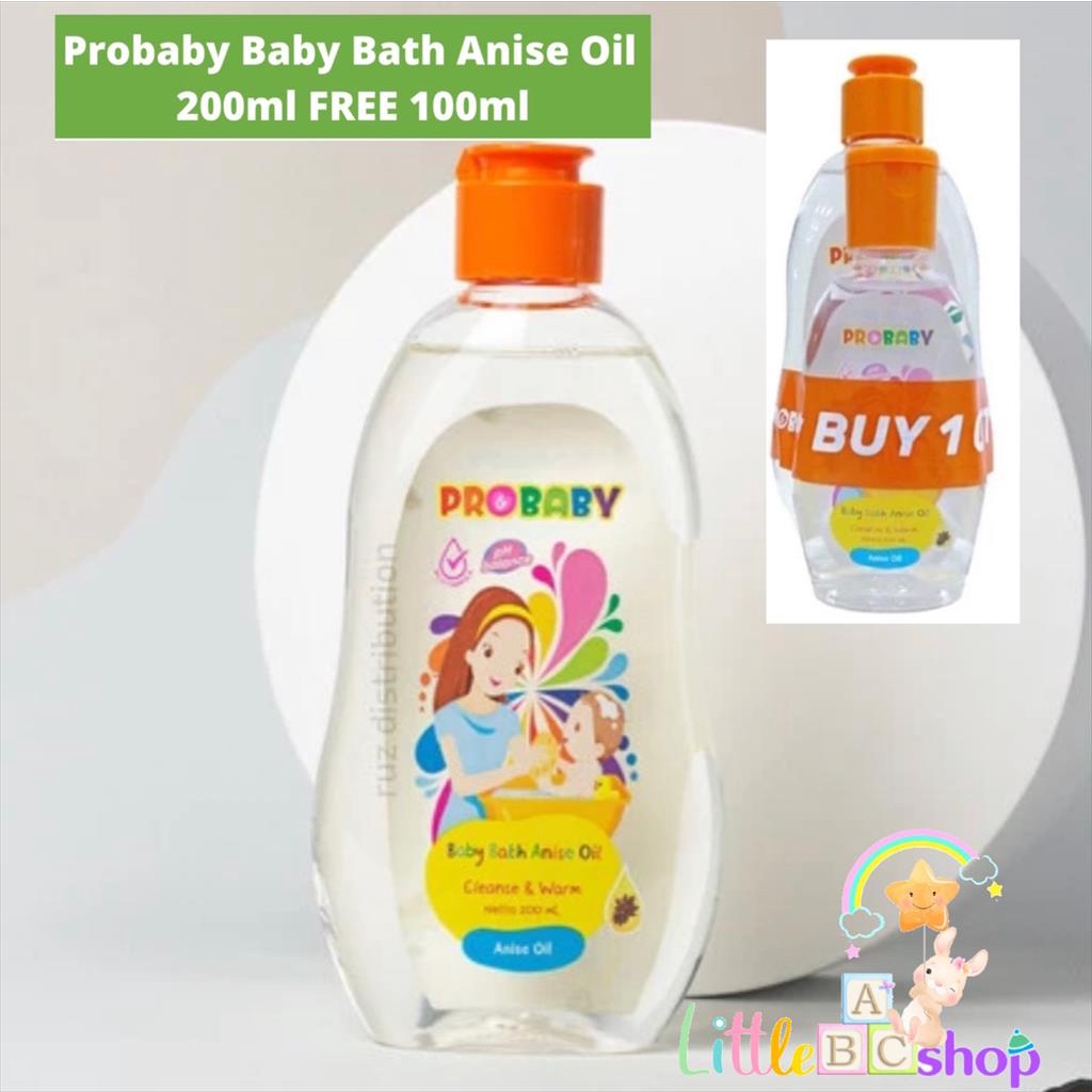 Jual Probaby baby bath Anise oil 200ml free 100ml | Shopee Indonesia