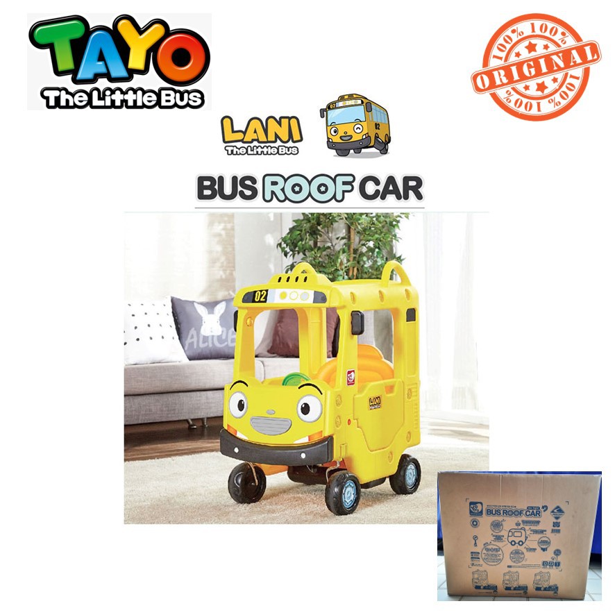 Jual Original Tayo The Little Bus Lani Bus Roof Car Ride On Toys ...