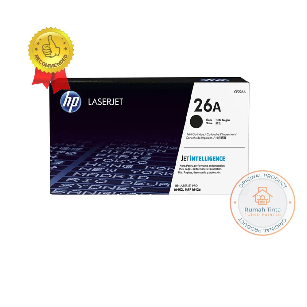 Jual Toner Hp Laserjet 26a Black (CF226A) Original | Shopee Indonesia