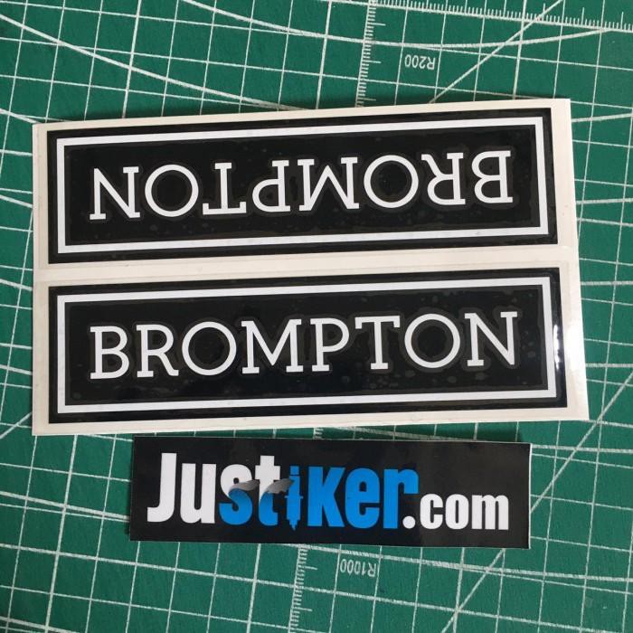 Jual Brompton Mainframe Sticker Logo dengan Background Dark Grey ...