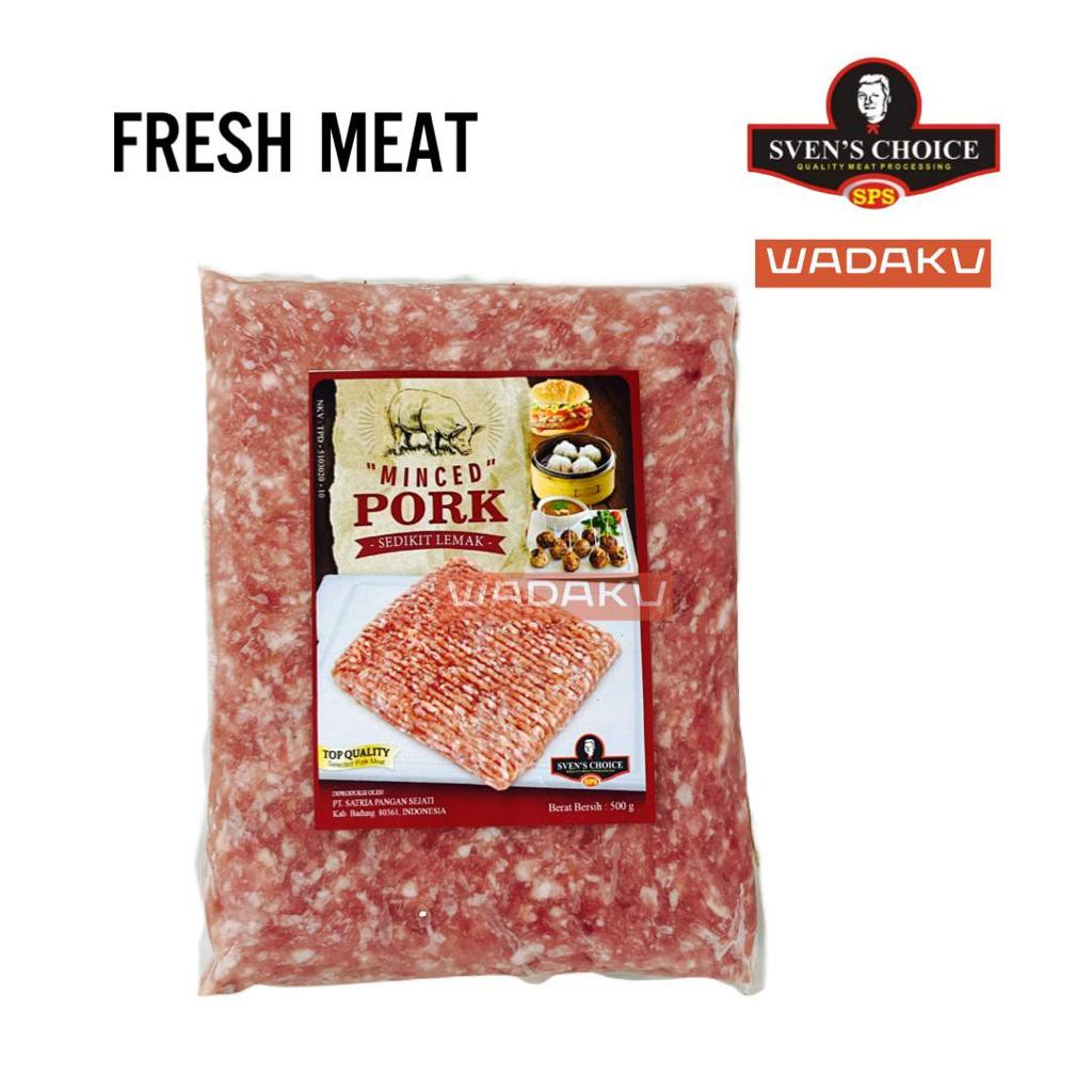 Jual daging babi giling Sven's choice minced pork 500g premium | Shopee ...