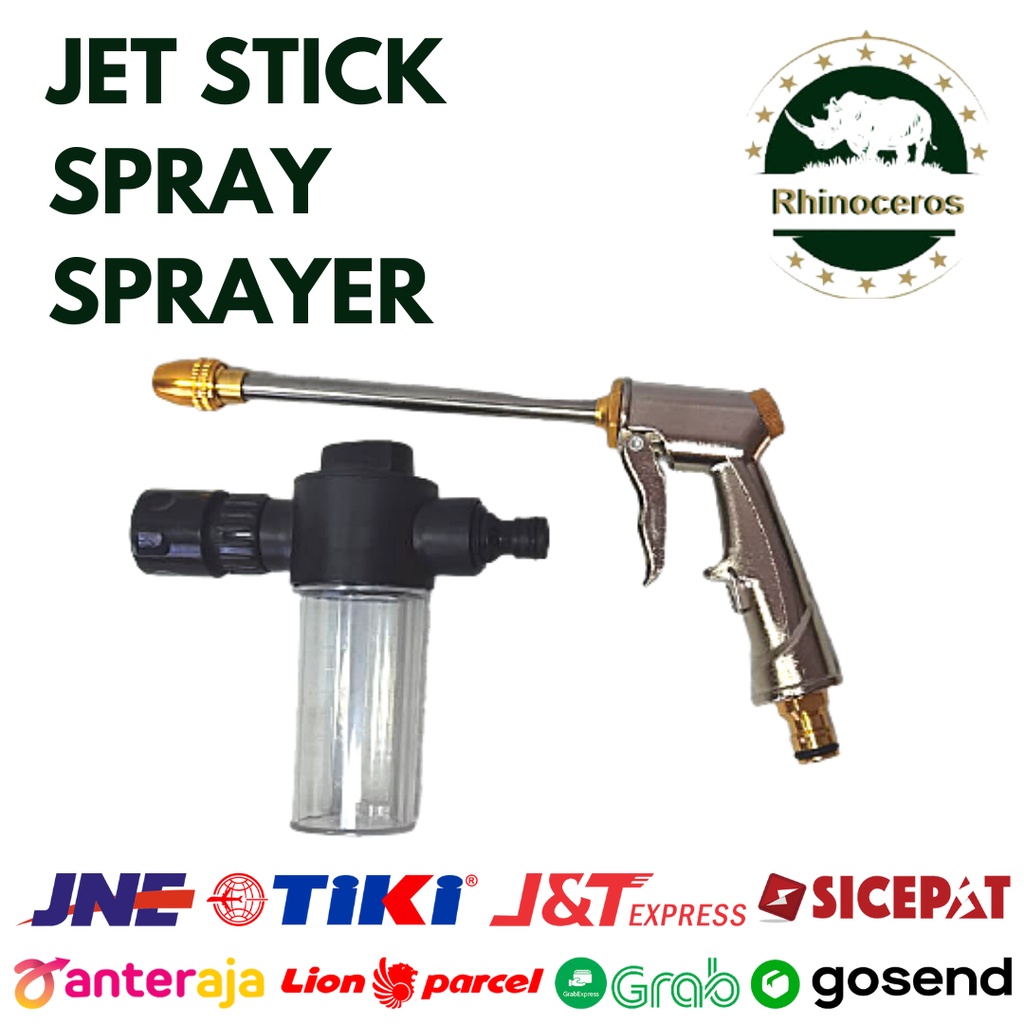 Jual Jet Stick Spray Sprayer Semprotan Air + Tempat Sabun Cuci Motor ...