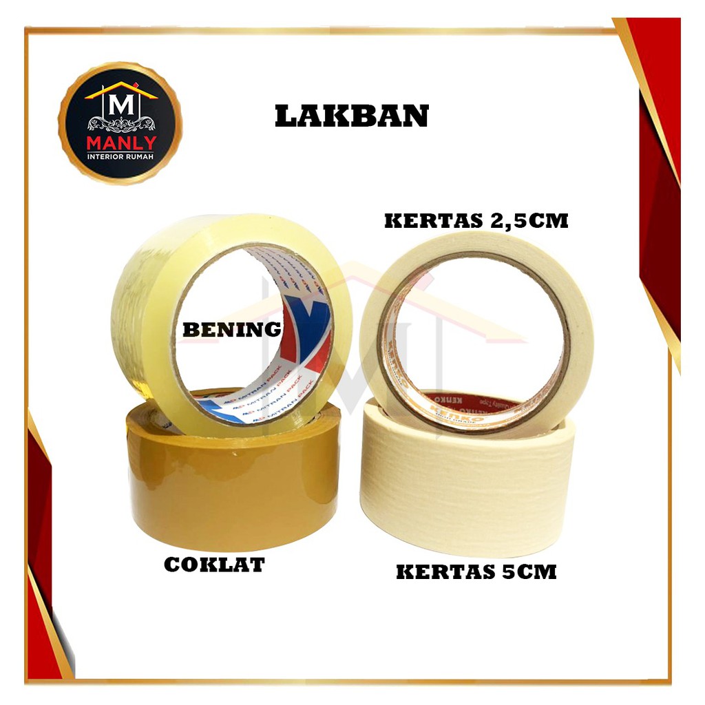 Jual Masking Tape / Lakban Kertas / Lakban Bening / Lakban Paking ...
