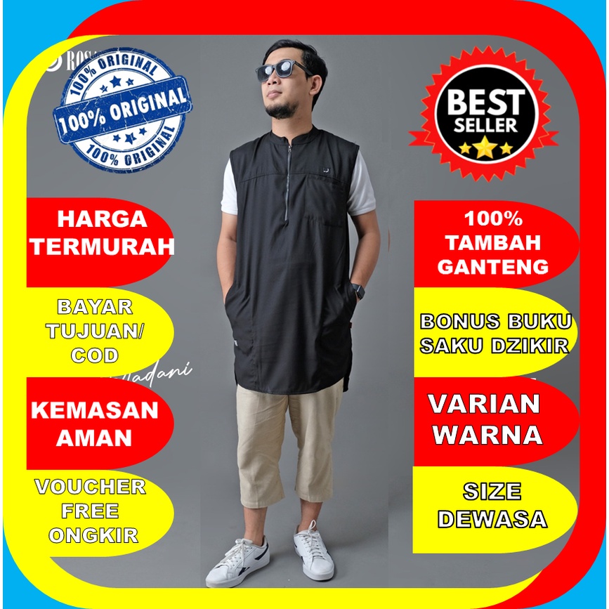 Jual ROMPI SHOLAT ROSAL MADANI CLASSIC POLOS MURAH / BAJU KOKO MUSLIM ...