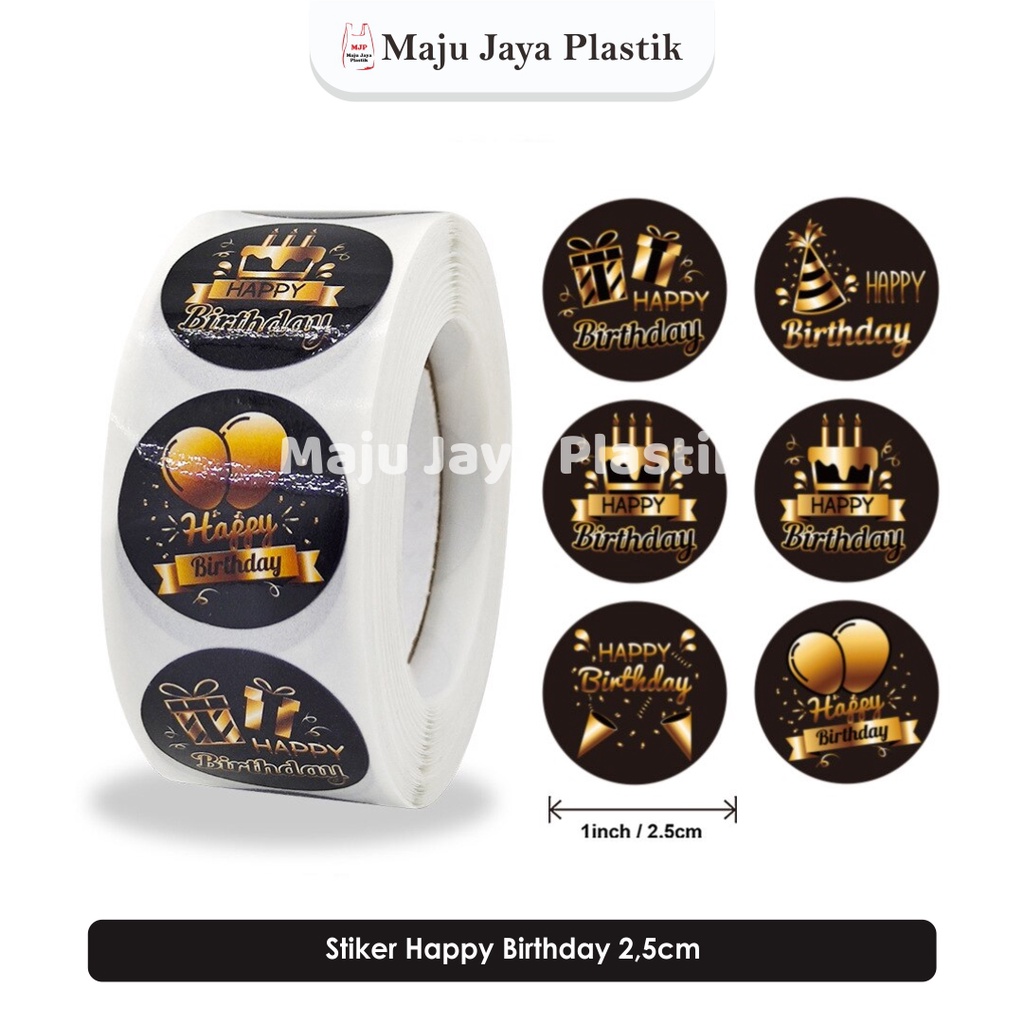 Jual Sticker Ulang Tahun Happy Birthday – Roll Label Stiker Murah untuk ...
