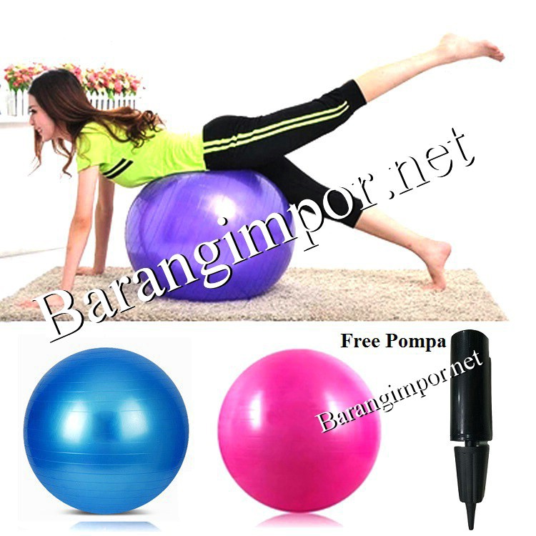Jual GYM BALL 75Cm+POMPA / Senam /Aerobic/ Olahraga/ Zumba / Fitness ...