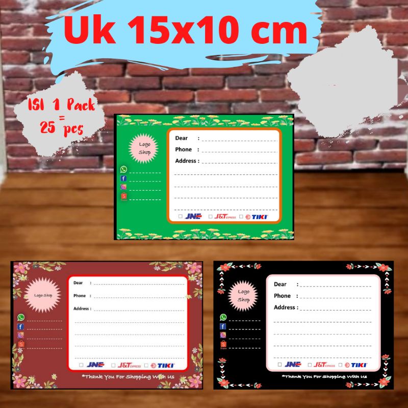Jual STICKER LABEL RESI JUMBO ALAMAT PENGIRIMAN | Shopee Indonesia