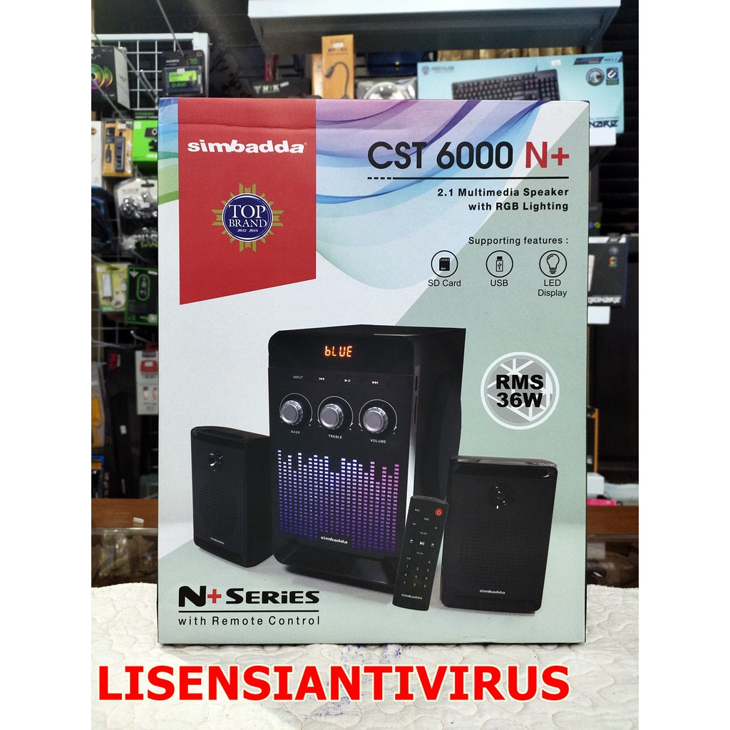 Jual Speaker Simbadda CST 6000N+ 6000 N+ Bluetooth USB AUX FM REMOTE ...