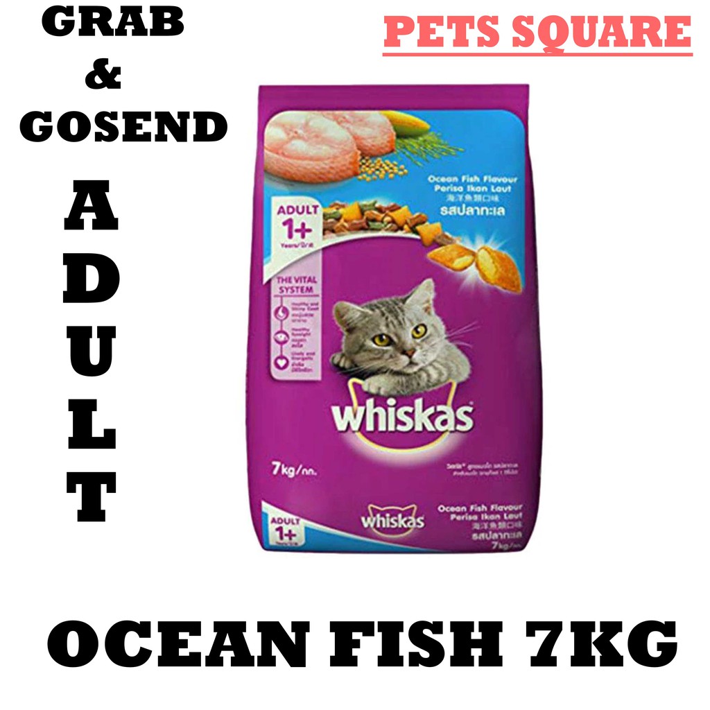 Jual WHISKAS OCEAN FISH 7KG (GOSEND/GRAB) | Shopee Indonesia