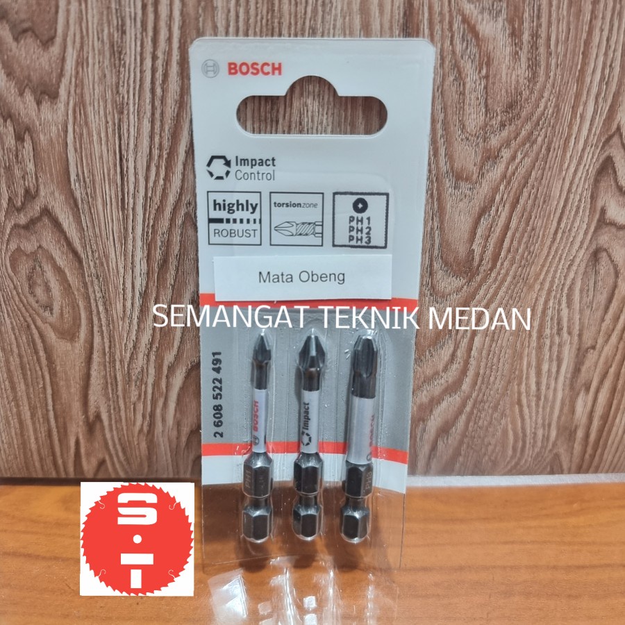 Jual MATA BOR OBENG ANGIN GIPSUM IMPACT DRIVER + PH1 PH2 PH3 50mm SET ...