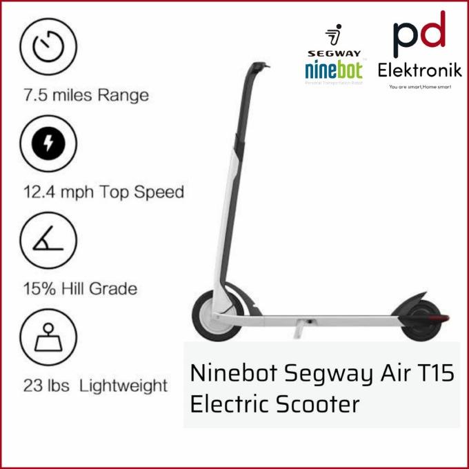 Jual Ninebot T15 Smart Electric Scooter Air by Segway SKUTER | Shopee ...