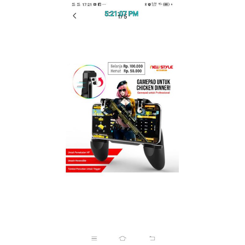 Jual Gamepad W10 Joystick Trigger Gaming Controller Button Standing | Shopee Indonesia