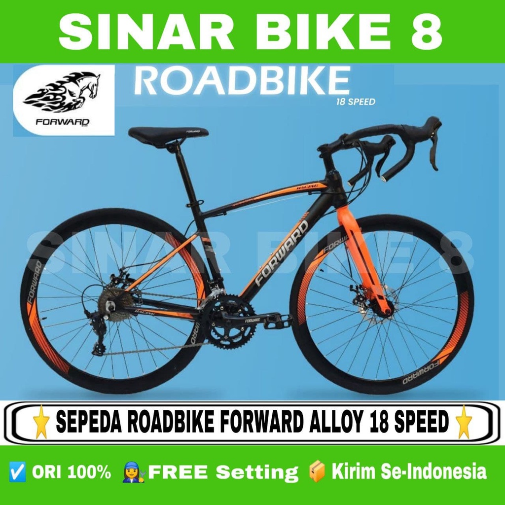 Jual Sepeda Balap Roadbike FORWARD 700C Alloy 18 Speed Sensah | Shopee ...