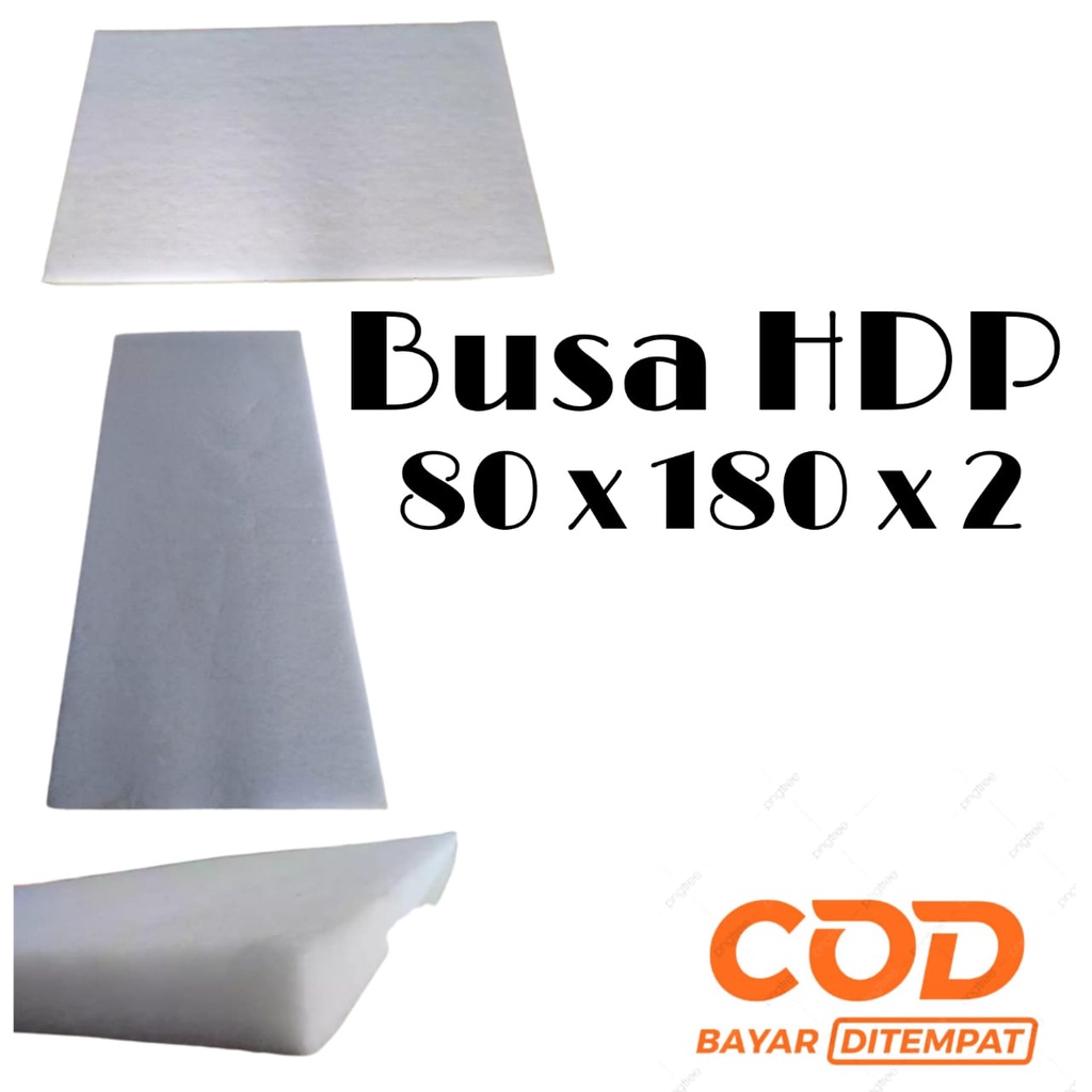 Jual lembaran busa hdp putih ukuran 80cm / busa murah / busa single ...