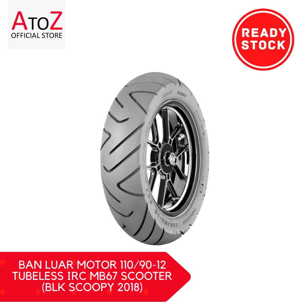 Jual BAN LUAR MOTOR 110/90-12 TUBELESS IRC MB67 SCOOTER (BLK SCOOPY 2018) | Shopee Indonesia