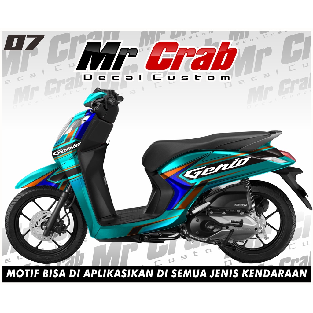Jual Decal Sticker Genio Full Body Striping Full Body Genio Desain ...